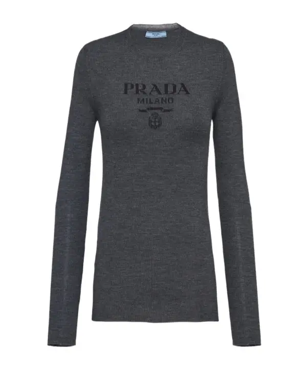 Prada Superfine Wool Crew-neck Sweater