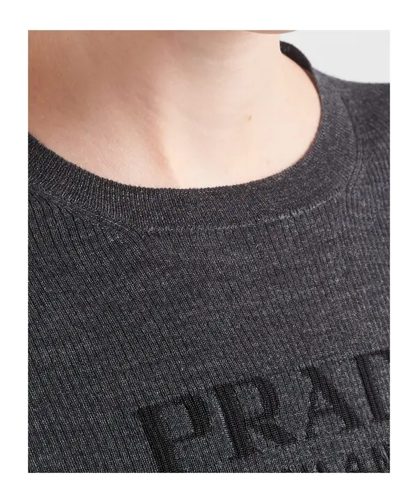 Prada Superfine Wool Crew-neck Sweater