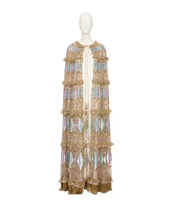 Valentino Garavani Embellished Long Cape