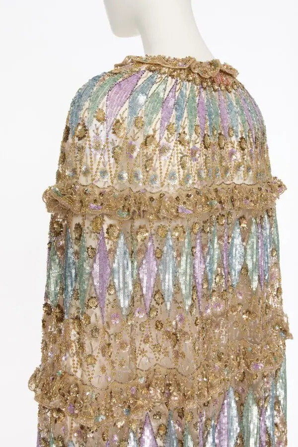Valentino Garavani Embellished Long Cape