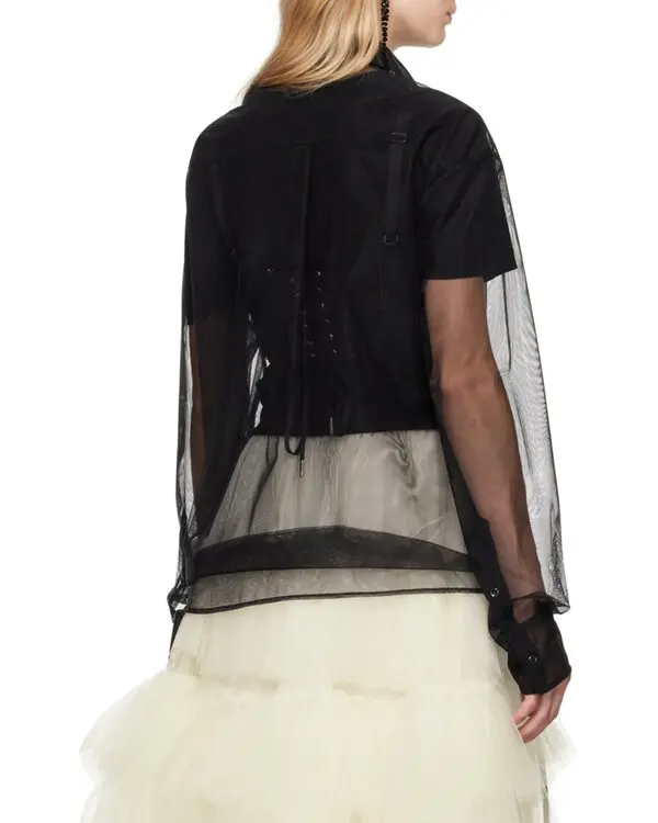 Simone Rocha Embellished Sheer Shirt