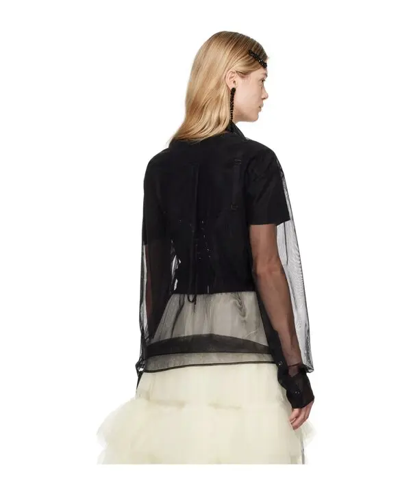 Simone Rocha Embellished Sheer Shirt
