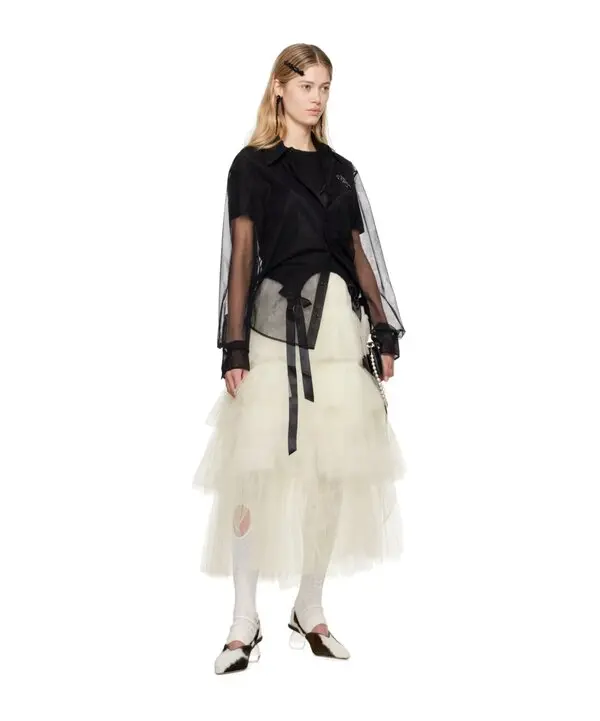 Simone Rocha Embellished Sheer Shirt