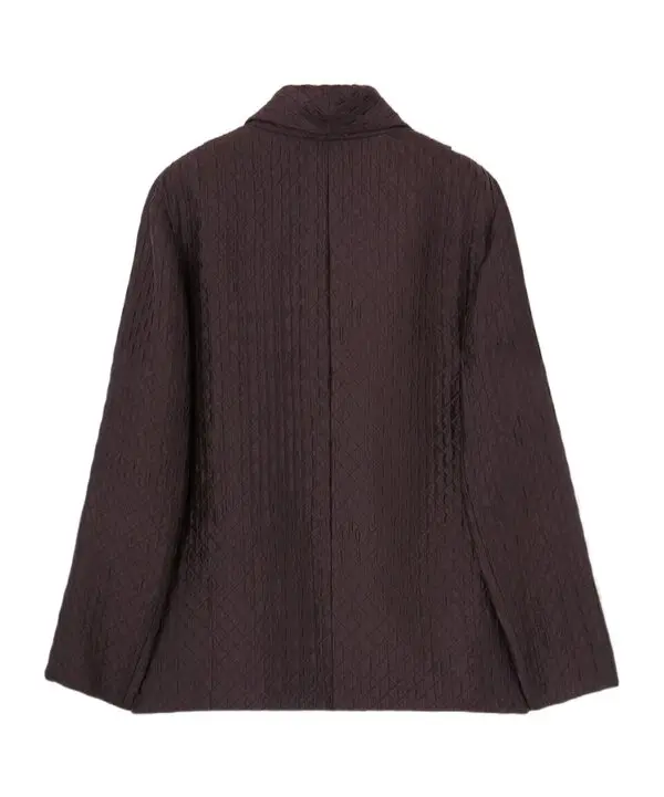 Loro Piana Annie Quilted Silk Jacket - Black