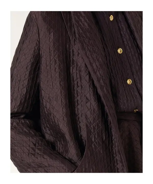 Loro Piana Annie Quilted Silk Jacket - Black