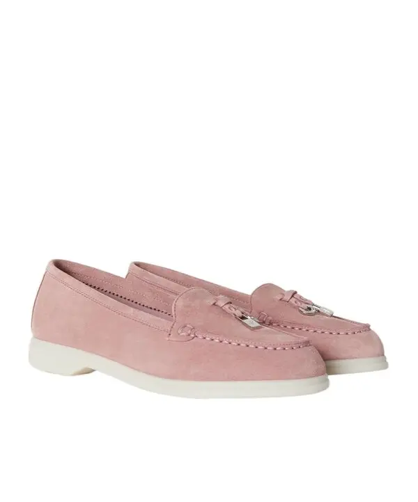 Loro Piana Summer Charms Walk Loafers - Cherry Blossoms