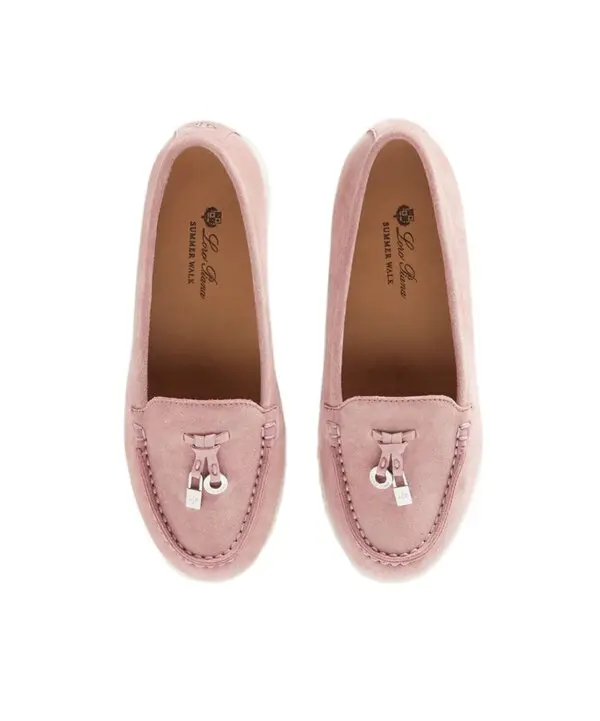Loro Piana Summer Charms Walk Loafers - Cherry Blossoms