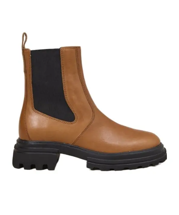 Hogan Round Toe Slip-on Boots