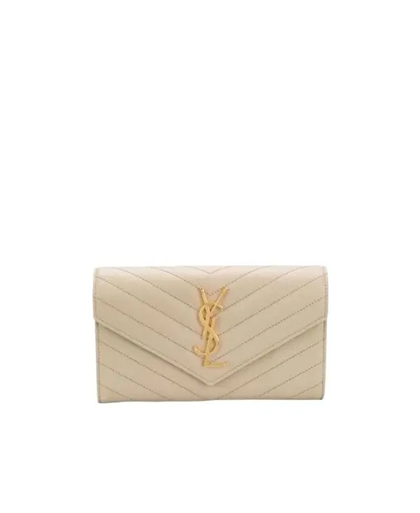 Saint Laurent Cassandre Matelassé Large Flap Wallet