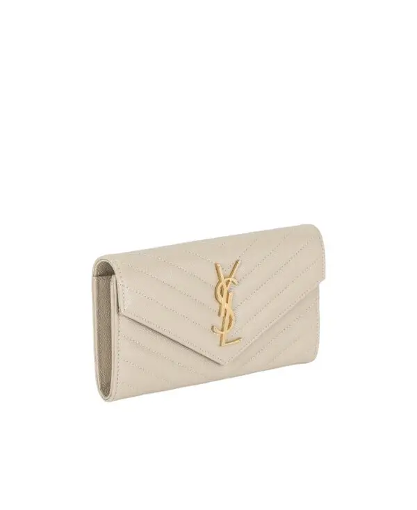 Saint Laurent Cassandre Matelassé Large Flap Wallet