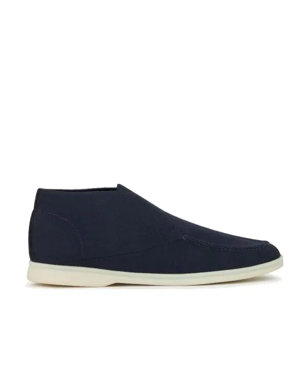 Loro Piana Logo Round Head Boots