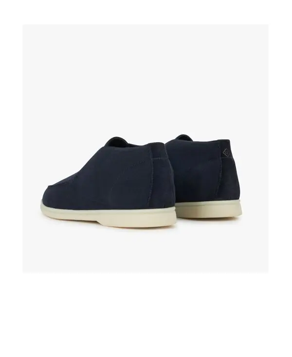 Loro Piana Logo Round Head Boots