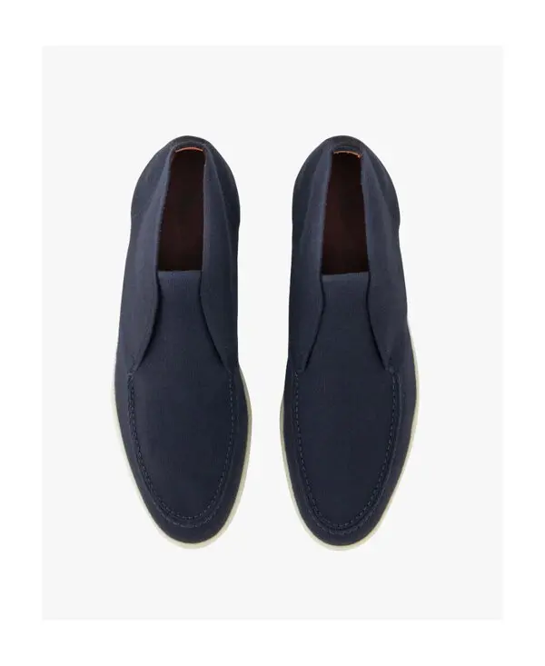 Loro Piana Logo Round Head Boots
