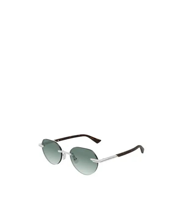 Bottega Veneta Rimless Hexagonal Sunglasses