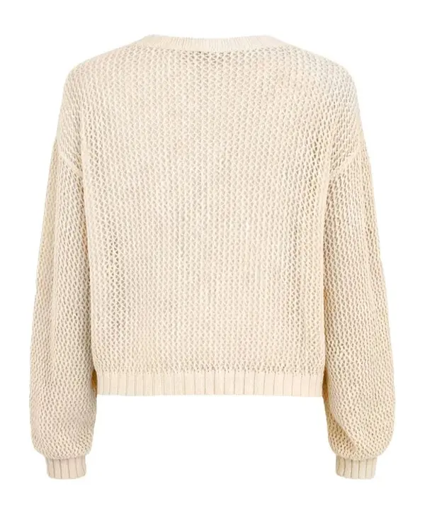 TWINSET Open Knit Cherry Knitted Sweater