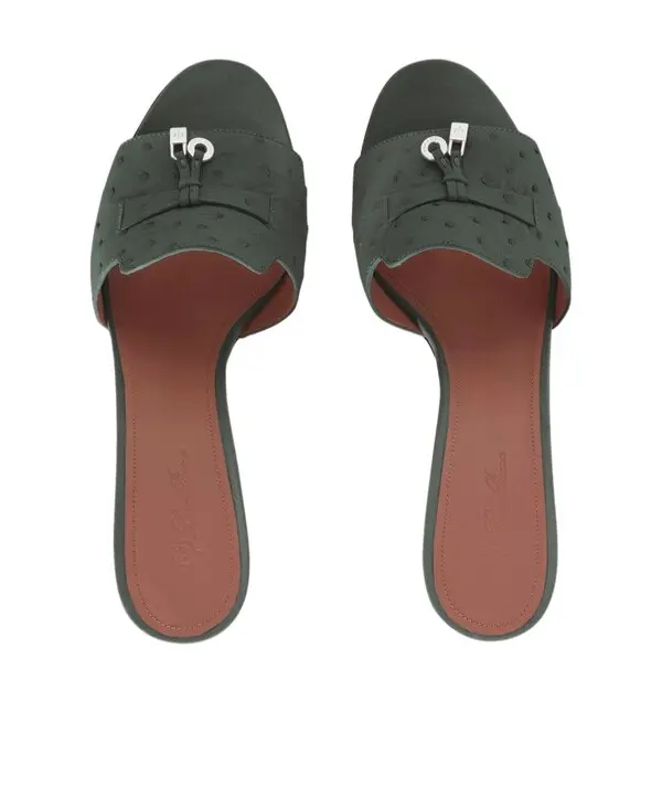 Loro Piana Round-headed High-heeled Sandals