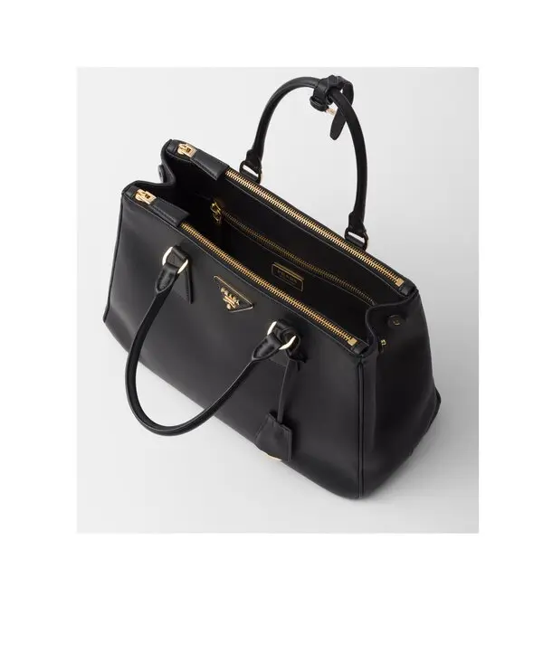 Prada Galleria Large Leather Bag - Black