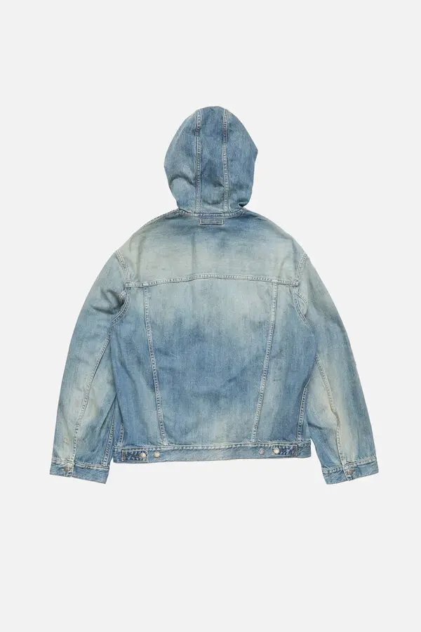 Acne Studios Hooded Cotton Denim Jacket