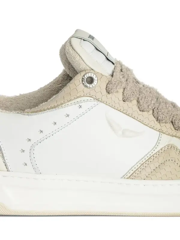 Zadig&Voltaire Embossed Wings Lace-up Sneakers
