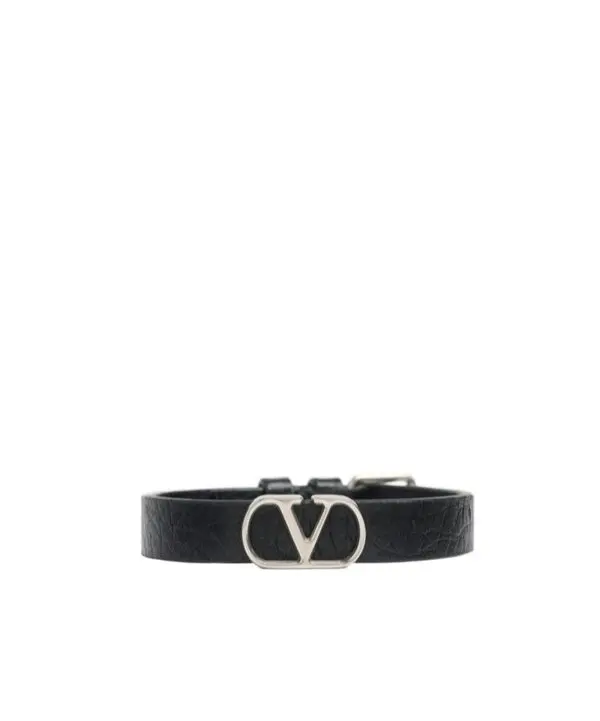 Valentino Garavani Vlogo Signature Buckled Bracelet - Black
