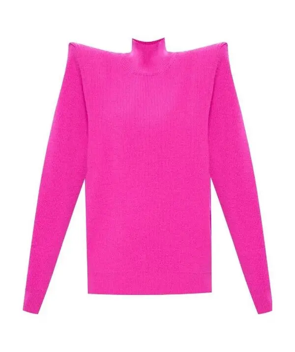 Balenciaga Long-sleeve Wide Shoulder Jumper