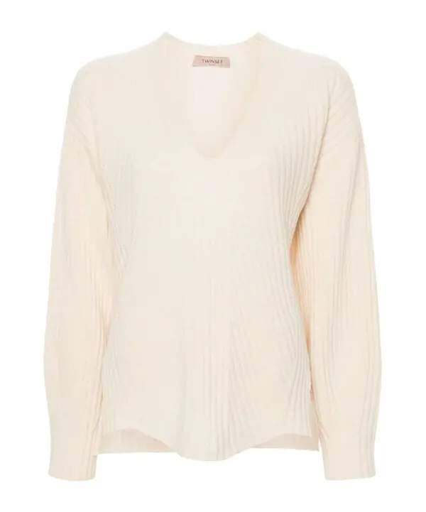 TWINSET V-neck Knitted Jumper