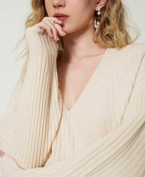 TWINSET V-neck Knitted Jumper