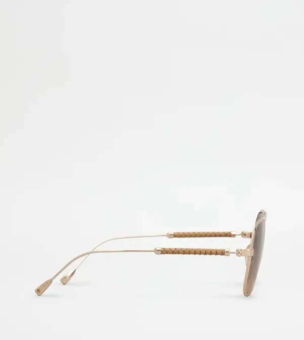 TOD'S Full-rim Square Frame Sunglasses - Nude