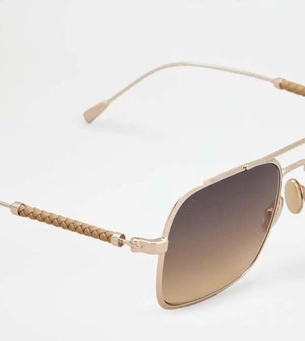 TOD'S Full-rim Square Frame Sunglasses - Nude