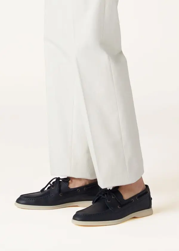 Loro Piana Business Casual Shoes With Lace Front