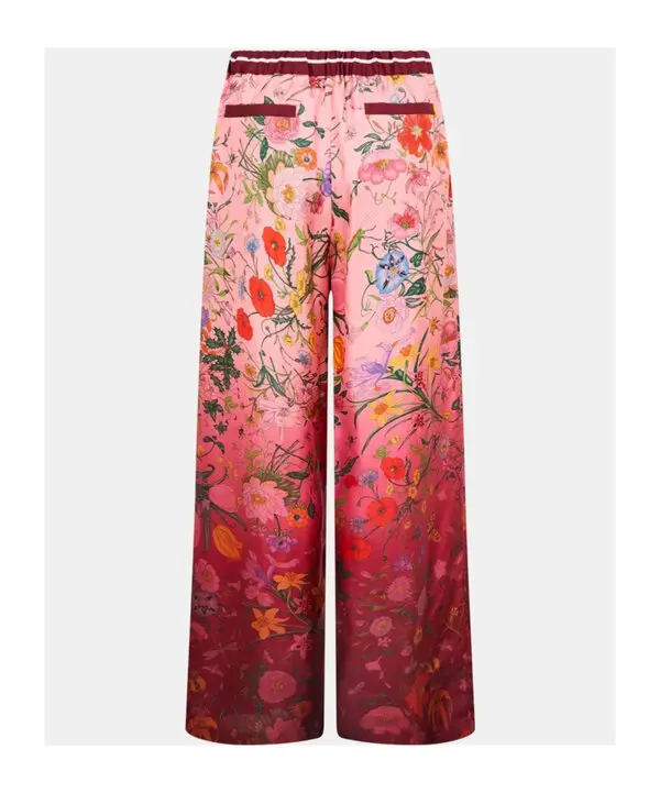 Gucci High Waisted Wide Leg Casual Pants - Red
