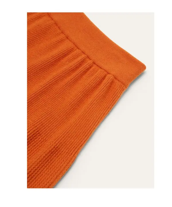 Loro Piana Ribbed Knit Midi Skirt