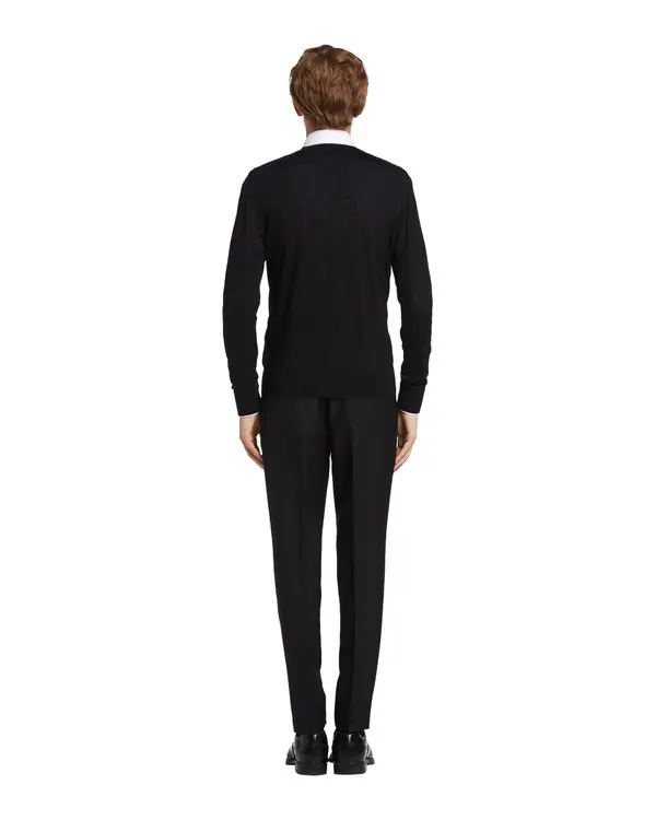 Prada V-neck Knitted Jumper
