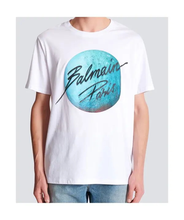 Balmain Graphic Printed Crewneck T-shirt