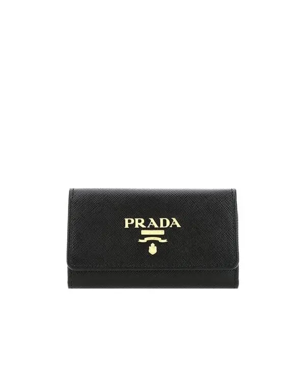 Prada Logo Key Ring Case
