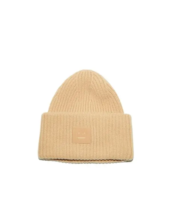 Acne Studios Logo Patch Knitted Beanie
