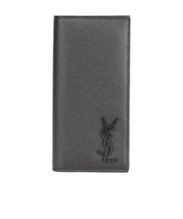 Saint Laurent Long Logo Appliqué Wallet