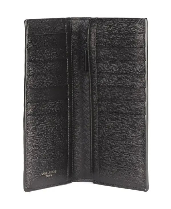 Saint Laurent Long Logo Appliqué Wallet