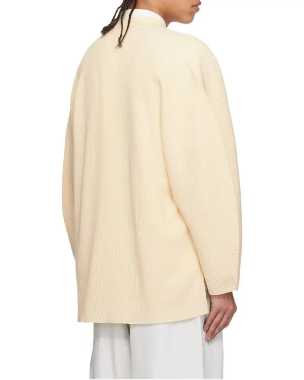 Issey Miyake Homme Plissé Pleated Cotton Sweater