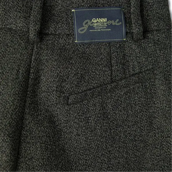 GANNI High Waist Casual Pants