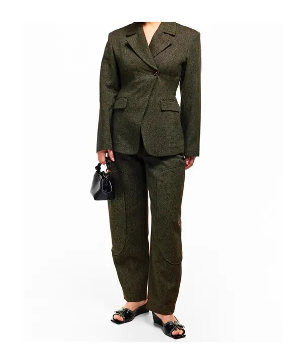 GANNI High Waist Casual Pants