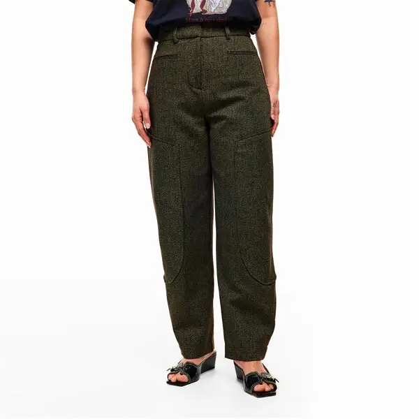 GANNI High Waist Casual Pants