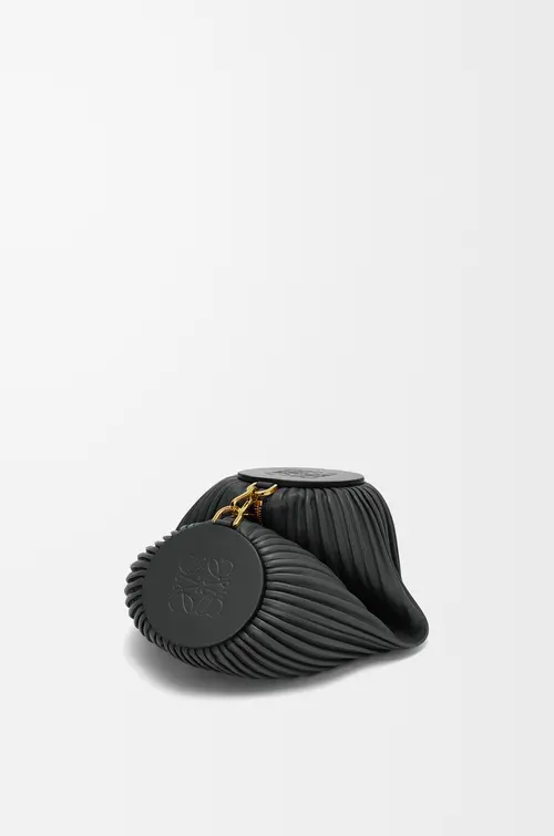 Loewe Bracelet Pouch In Pleated Nappa Lambskin - Black