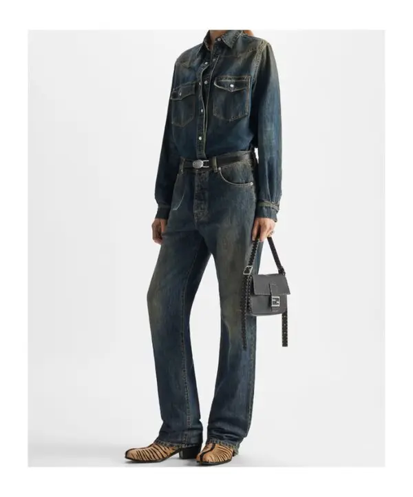 Fendi Washed Denim Pants