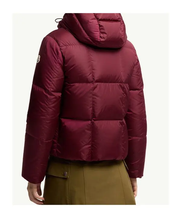Moncler Castlenew Hooded Down Jacket - Burgundy