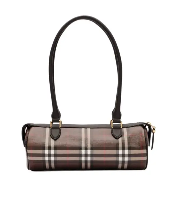 Burberry Mini Check Barrel Bag