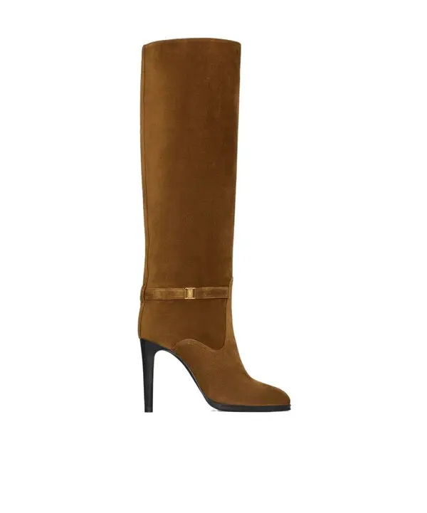 Saint Laurent Diane Pointed Toe Stiletto Boots