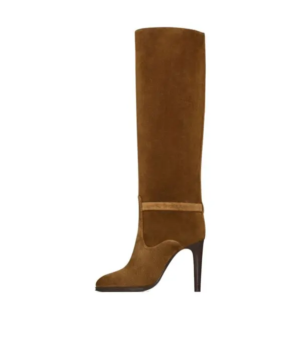 Saint Laurent Diane Pointed Toe Stiletto Boots