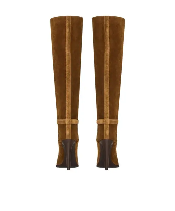 Saint Laurent Diane Pointed Toe Stiletto Boots