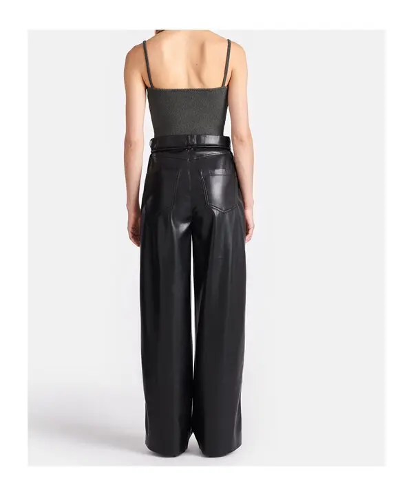 Nanushka Drawstring Wide-leg Trousers In Okobor